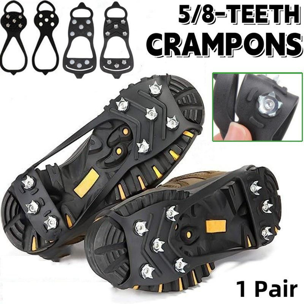 5/8 Teeth Crampon Anti-Slip Ice Cleats With 8 Teeth For Outdoor ...