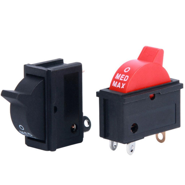 3 Pin 3 Position Switches SPDT Toggle Push Button For Home Appliances ...
