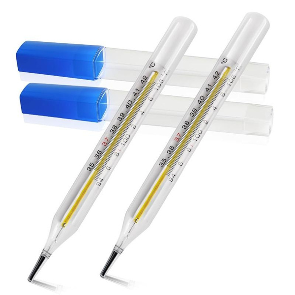 1/3/6pcs Glass Oral Temperature for Fever Test, Temperature Axillary ...