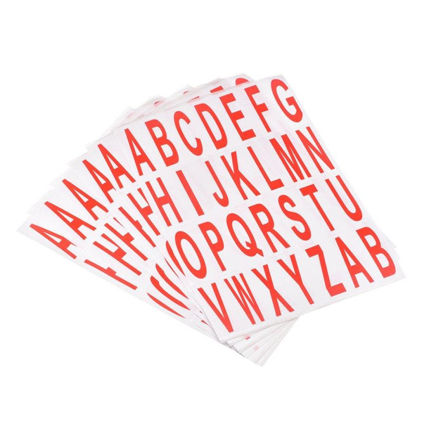 15 Sheets Letters Stickers Alphabet Sticky Letter Labels PVC Vinyl for ...
