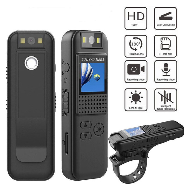 1PC Portable Police Body Camera 1080P Pocket Video Audio Recorder Night ...
