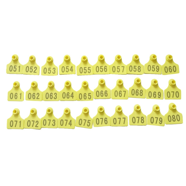 Livestock Ear Tag, 001-100 Numbered Livestock Identification Tag ...