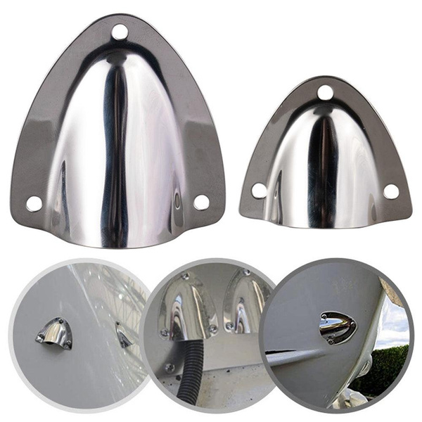 1PC Boat Vent Cover Stainless Steel Clam Shell Midget Boat Vent Hose ...
