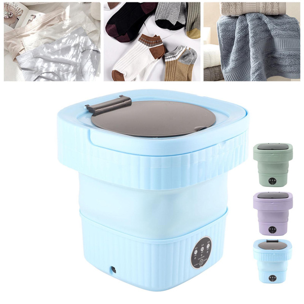 Small Folding Washing Machine TPE and PP 100‑240V Built in Dehydrator ...