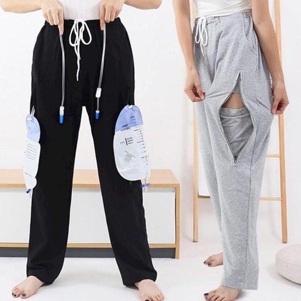 Catheter Leg Bag Pants, Urine Bag Holder Pants for Men/Women, Holding ...