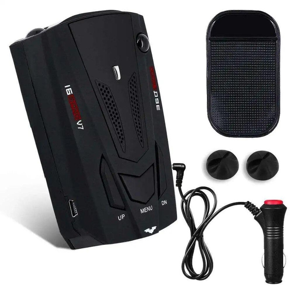 V7 Radar Detector Voice Alert & Car Speed Alarm System with 360 Degree ...