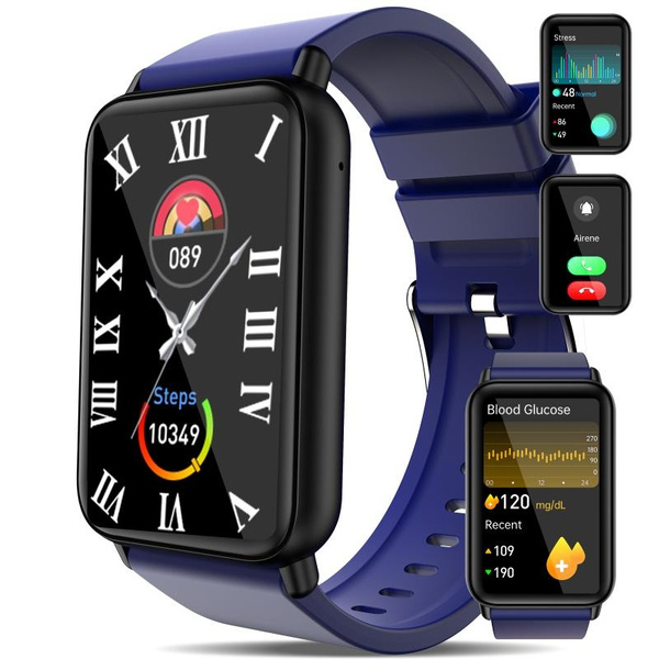 Smart watch With Bluetooth call, non-invasive blood glucose measurement ...