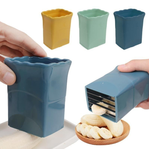 1PCS Stainless Steel Cup Cutter Strawberry Slicer Banana Fruit Slicer ...