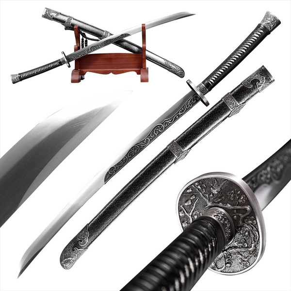 Classic sword All Tang sharp Samurai sword hand grinding traditional ...
