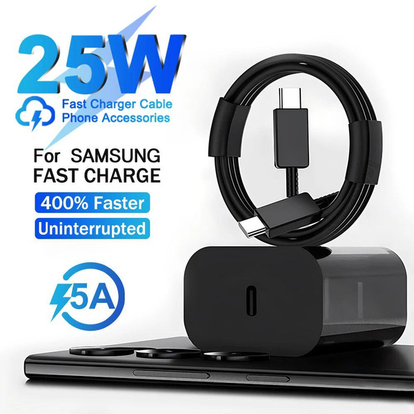 PD 25W Fast Charger For Samsung Galaxy S20 S21 S22 S24 S23 Ultra Plus ...