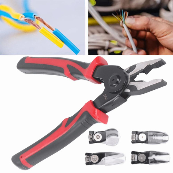 Wire Stripper Tools Set, 5 In 1 Multi Tool Combination Interchangeable ...