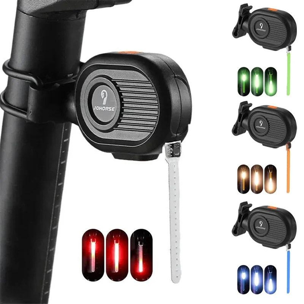 New Running Water Pilot Lights Creative Bicycle Taillights Riding Rear ...