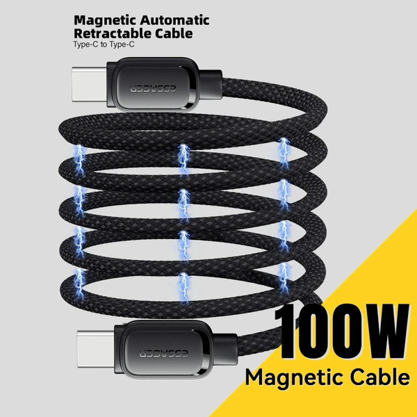 Essager PD 100W 60W Magnetic Suction Anti Winding Type C C to C Cable ...