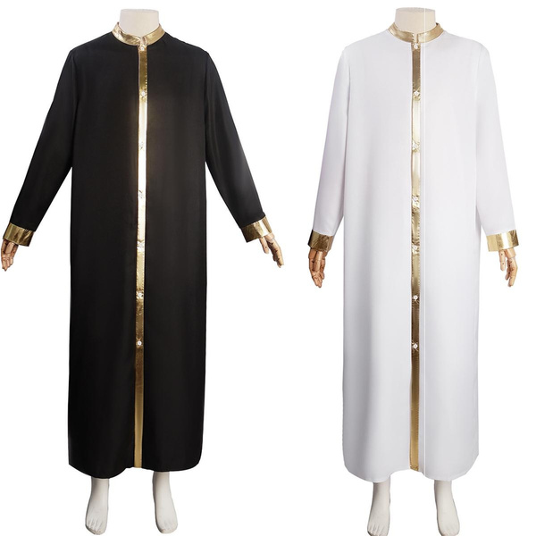 Adult Medieval Priest Robe Costume Men's Deluxe Priest Pulpit Costume ...
