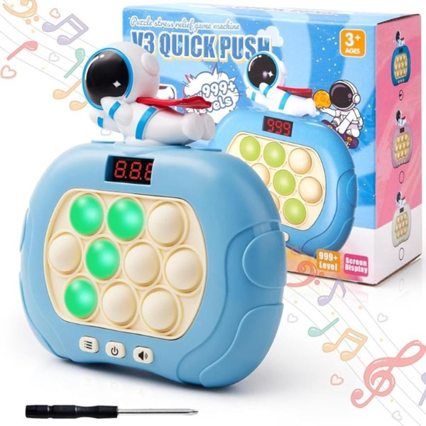 Fast Push Game,Pop it Bubble Game Handheld Fidget Toys with Screen ...