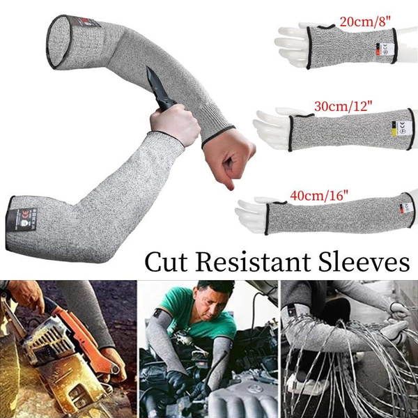 1 Pair 8"/12"/16" Cut Resistant Arm Sleeves with Thumb Hole, Anti-Cut ...