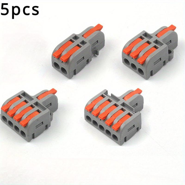 5Pcs Mini Electrical Wire Connectors, DIY Splicing into 4/6/8/9/10 Way ...