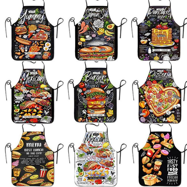 Cute Food Pattern Men's Burger French Fries Pizza Pattern Sleeveless ...