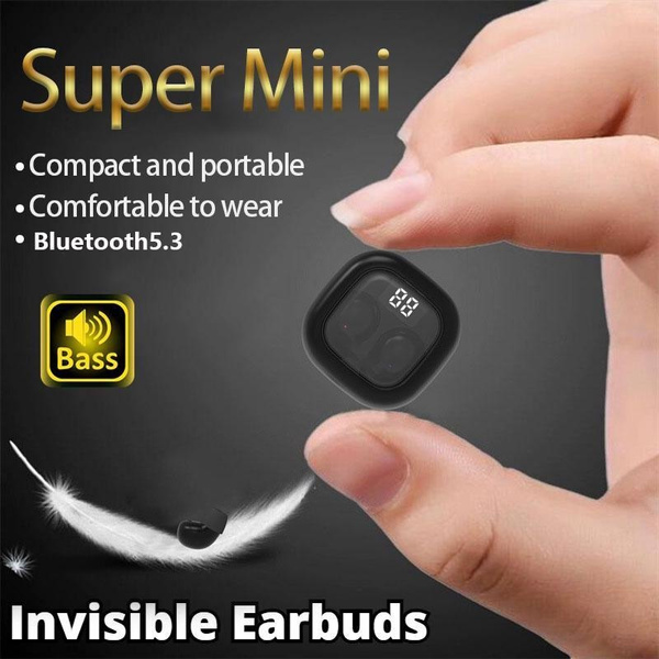 Invisible Earbuds Bluetooth5.3 Superbass Earphones,TWS Wireless ...