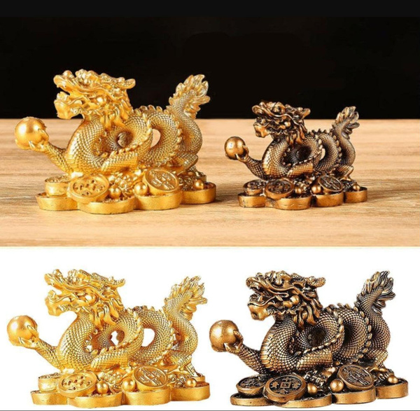 Chinese Dragon Figurines Dragon Statue Small Feng Shui Dragon Statue ...