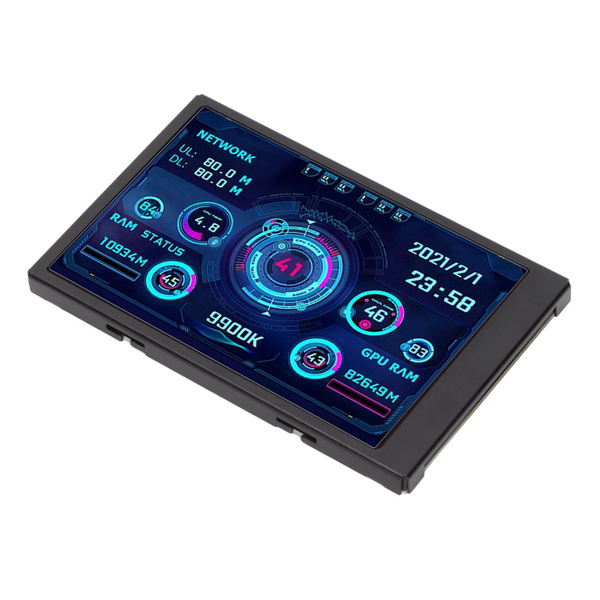 PC CPU Data Monitor, 3.5 inch IPS USB Screen PC Temperature Display ...
