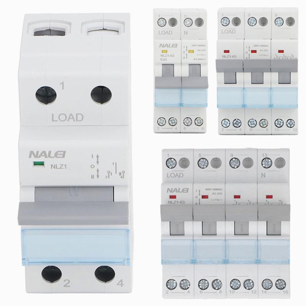 Manual Transfer Switch,DIN Rail Mount RV Transfer Switch,Dual Power ...