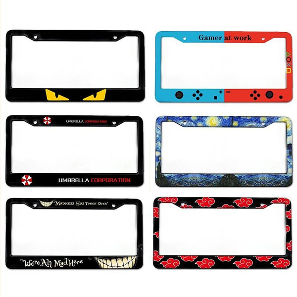 Universal Aluminum Alloy US Car License Plate Frame Cover Auto ...