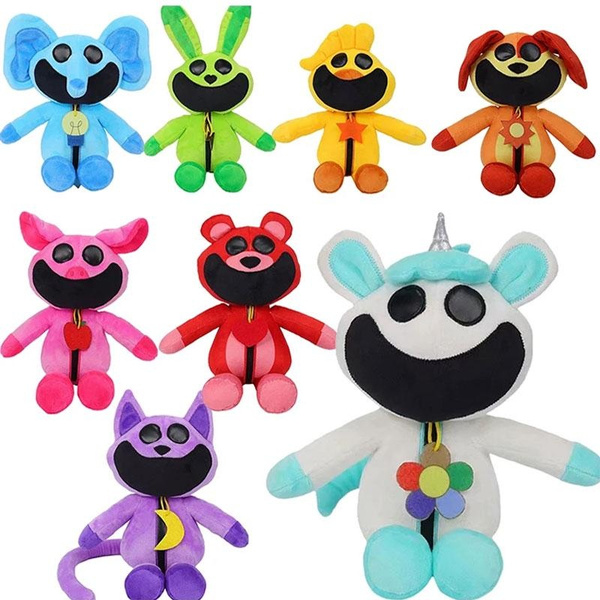 30cm Smiling Critters Plush Toy Cartoon Aminal Catnap Rabbit Bear Dolls ...