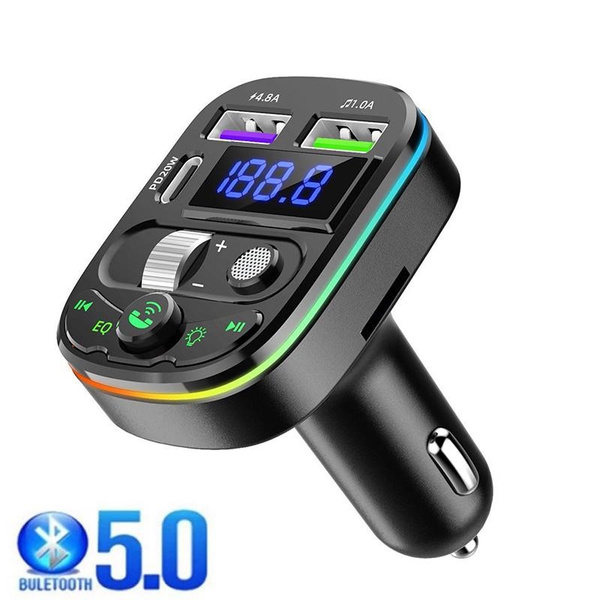 Bluetooth FM Transmitter, MP3 Player Handsfree Call Bluetooth Adapter ...