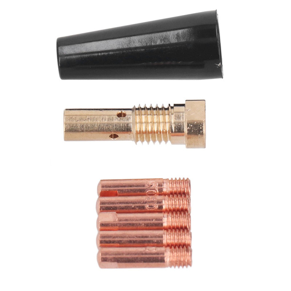 7 Pcs Set Torch Contact Tip, Nozzle, Gas Diffuser for 14AK Welding ...