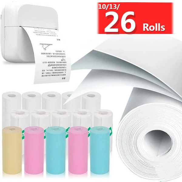 10/13/26 Rolls Printer Papers 57x25mm Self-adhesive Thermal Papers HD ...