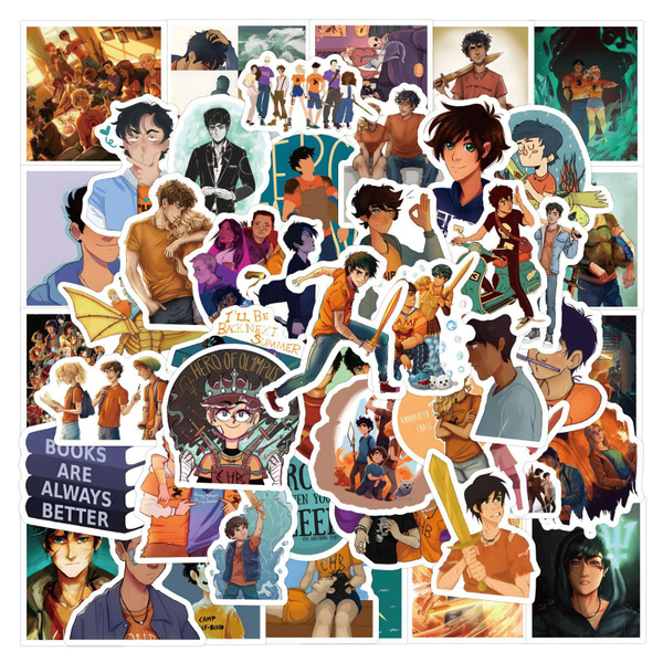 Percy Jackson Merchandise Sticker Set 60PCS English Cartoon Patterns ...