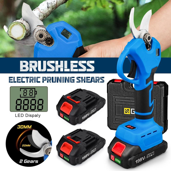 【with 2 Battery】Professional Cordless Electric Pruning Shears ...