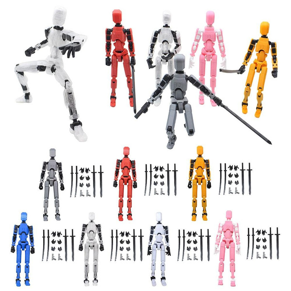 3D Printed Action Figure Mannequin Toys Multi-Jointed Movable Robot ...