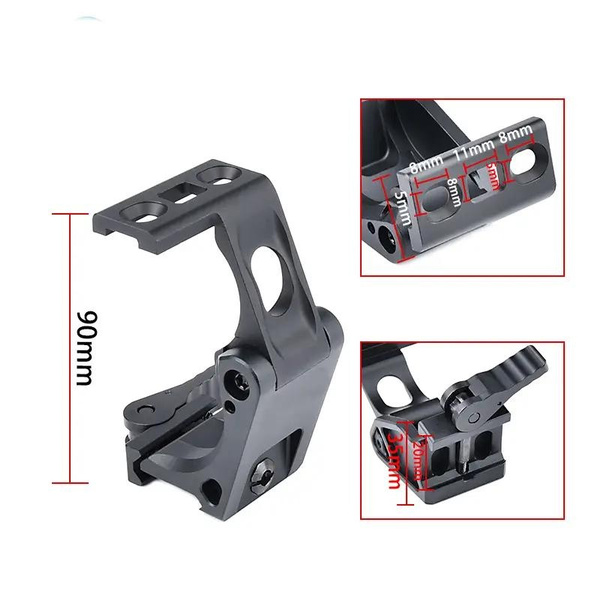 CNC Fast FTC Mount For G33 G43 And AImpoint Magnifier G33 558 EXPS 6X ...