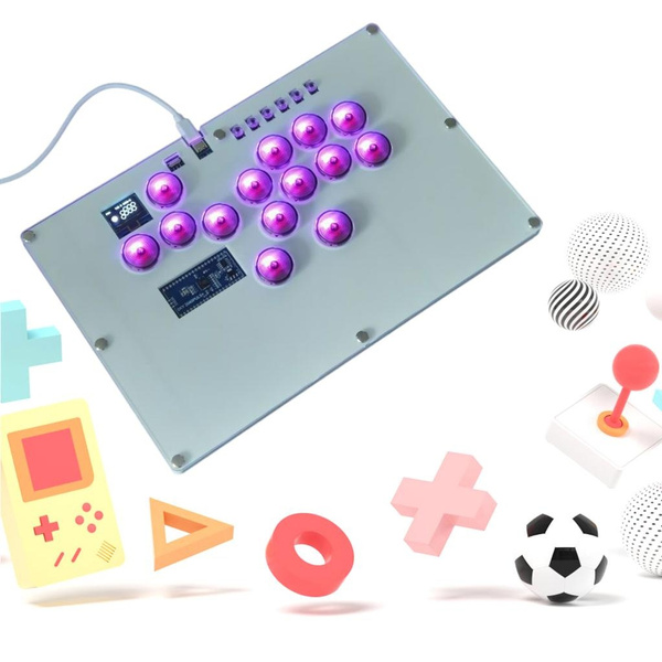 14 Key Hitbox Arcade Keyboard Joystick Fight Game Controller For PC ...