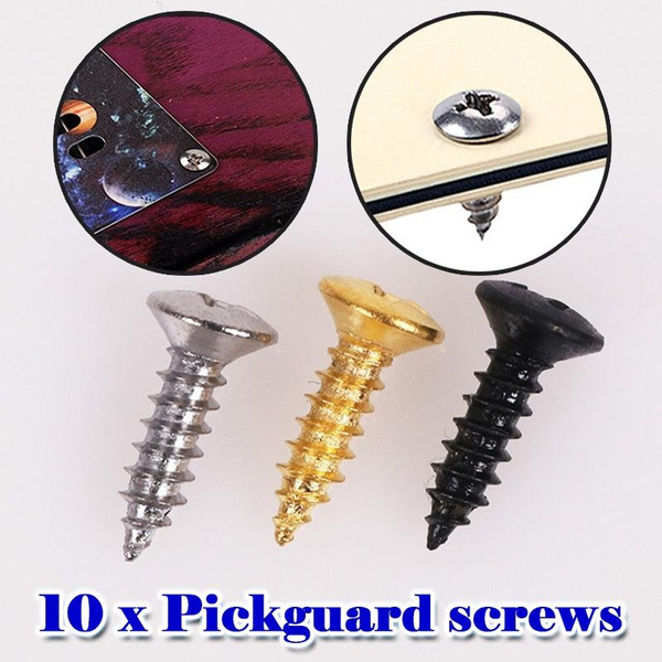 10pcs Pickguard Back Plate Mount Electric Guitar Bass Screws Diy ...