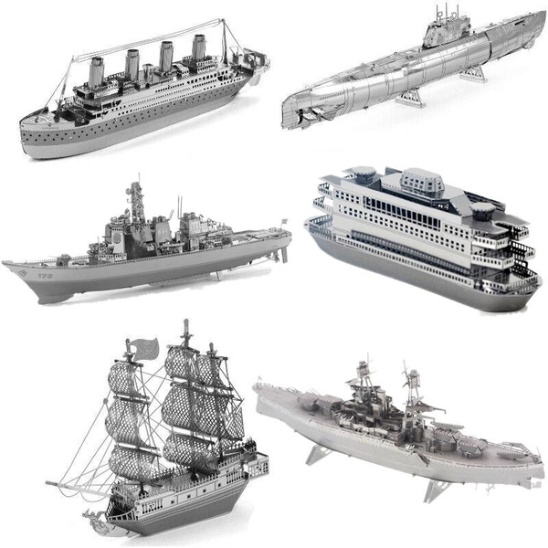 3D Metal Model Puzzle Pirate Ship Vessels Laser Cut Steel Model Kit | Wish
