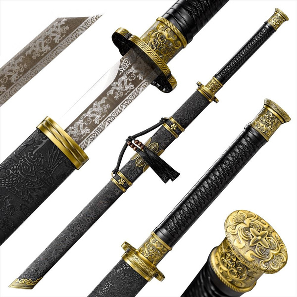 Extremely sharp full Tang katana hand ground Tang horizontal knife ...
