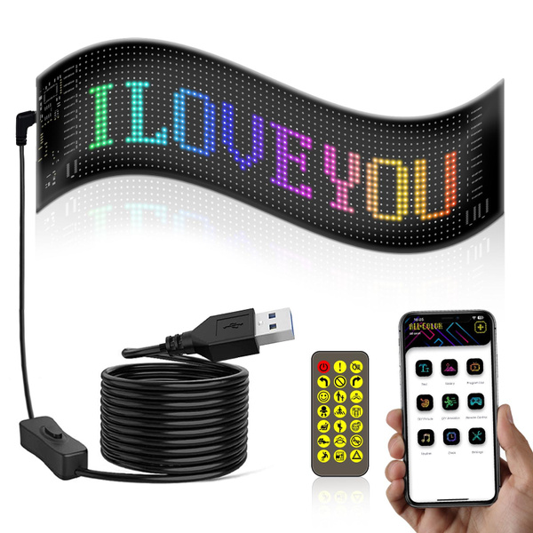 Led Bright Advertising LED Signs Flexible LED Matrix Pixel Panel ...