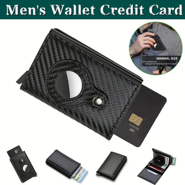 Minimalist Wallet Men's Wallet Credit Card Holder With Coin Pocket ...