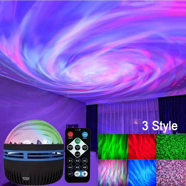 Northern Galaxy Light Aurora Projector with Remote, 3 Style Water ...