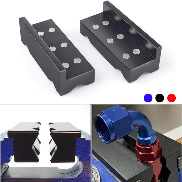 CNRAQR 4" Aluminum Vise Jaw Protective Inserts AN Fitting Vice Jaw ...