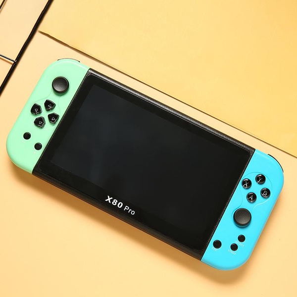 X80 PRO Handheld Game Console 7.0 Inch Screen Retro Games Console ...