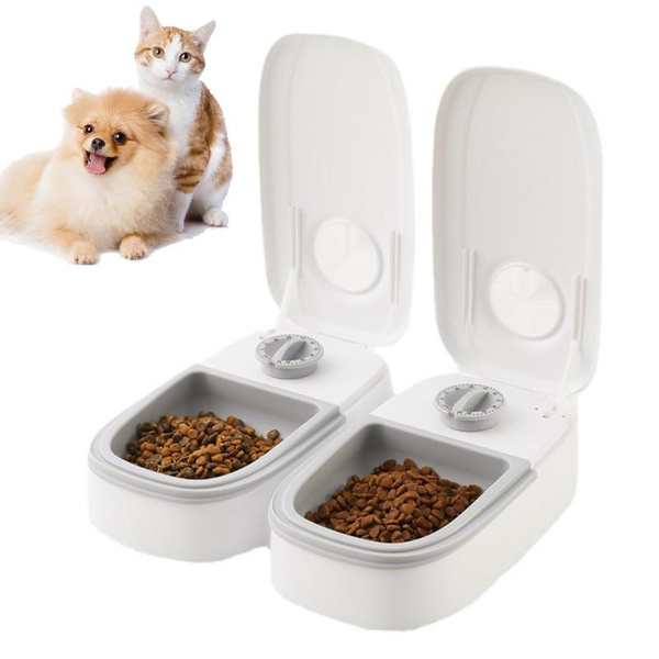 Automatic Pet Feeder with Timer Dry and Wet Food Dispenser for Cats ...