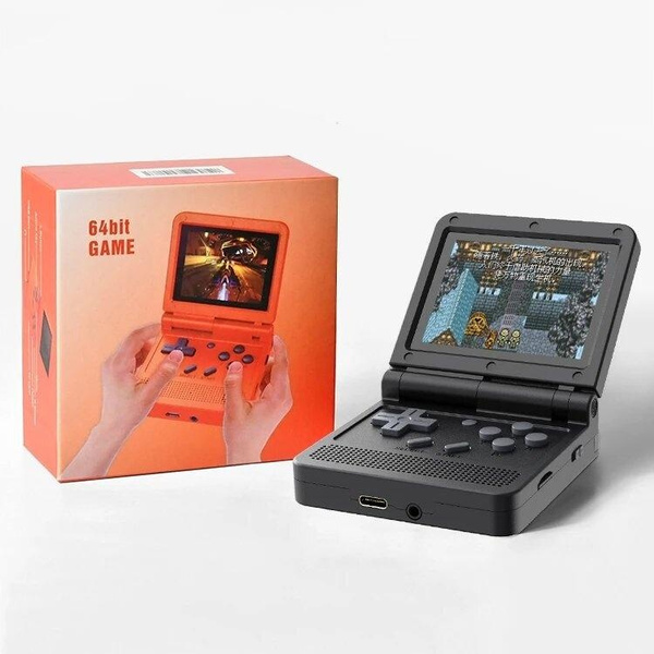 V90 Flip Retro Game Consoles Linux Open System System 3.0 inch Screen ...