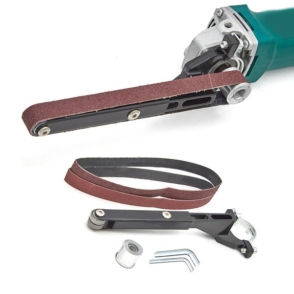 Belt Sander Attachment for Angled Grinder Polisher Adapter Pipe Tube ...