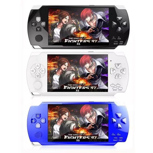 X6 Game Player 4.3 Inch Screen 128 bit Handheld Video Game Console Real ...