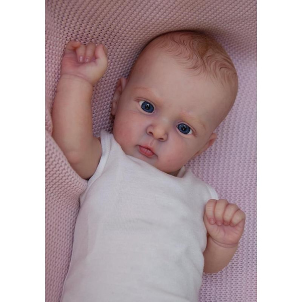 48cm Reborn Doll Jocy Soft Cuddly Body Lifelike 3d Skin with Visible ...