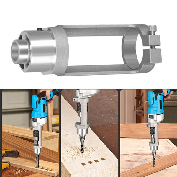 Aluminum Hole Drill Bit Adapter Woodworking Fixing Bracket Drill Bit ...
